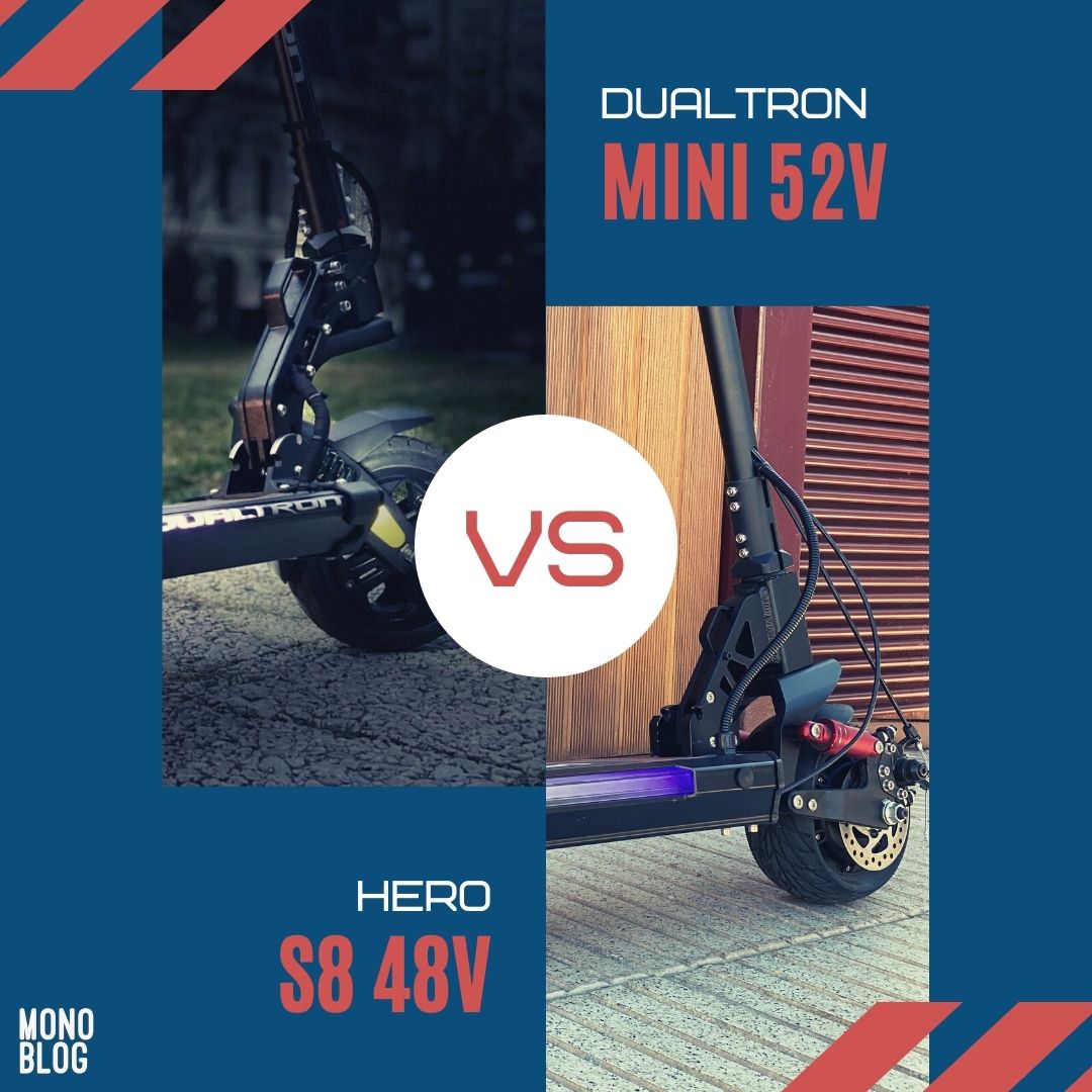 Versus: Dualtron Mini vs Hero S8 - MONOBLOG
